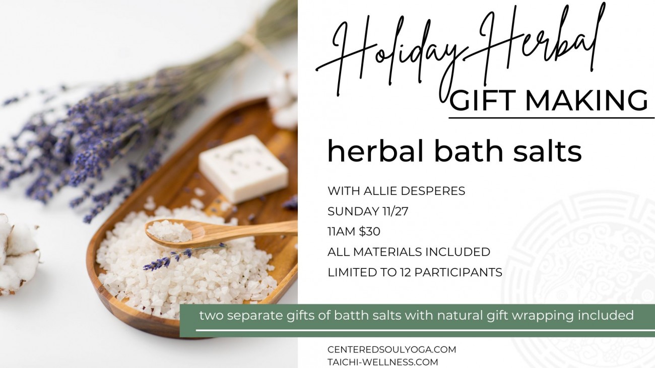 Herbal Bath Salts Workshop